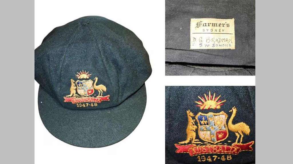Bradman’s ‘Baggy Green’ cap sells for $460,000