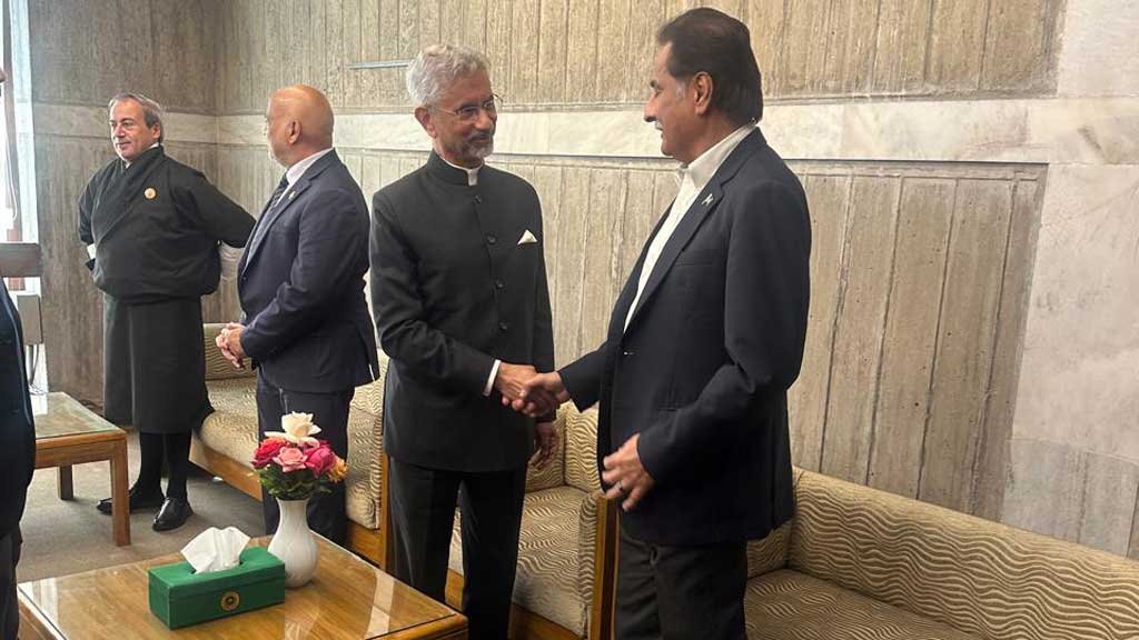 ‘I recognise you’: Jaishankar greets Pakistan speaker
