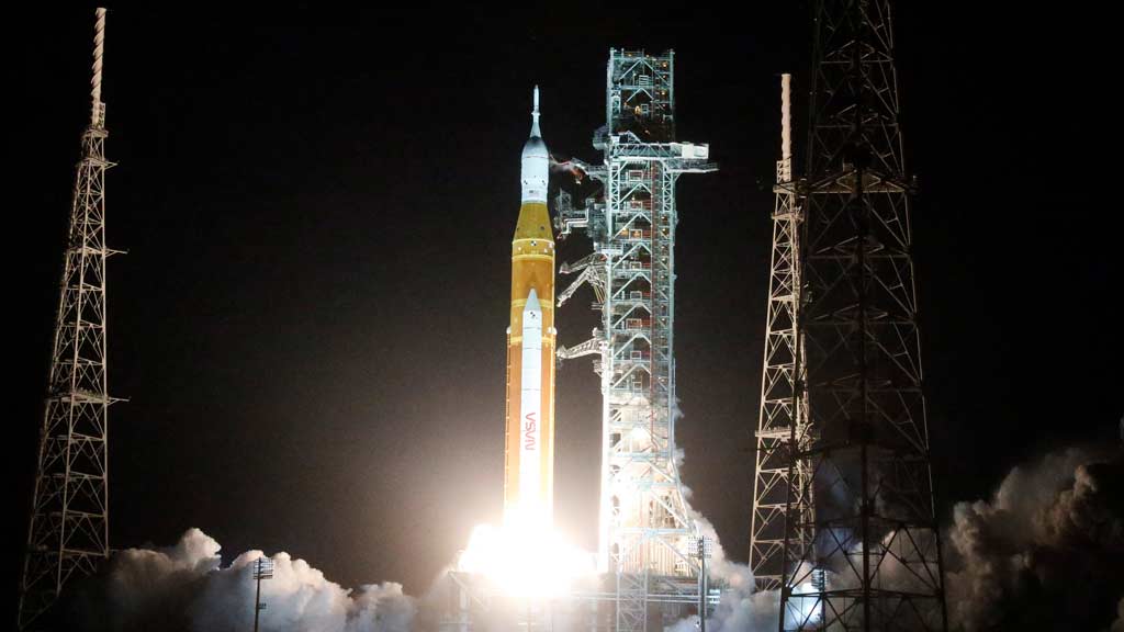 NASA's next-generation Artemis rocket lifts off on test flight to moon