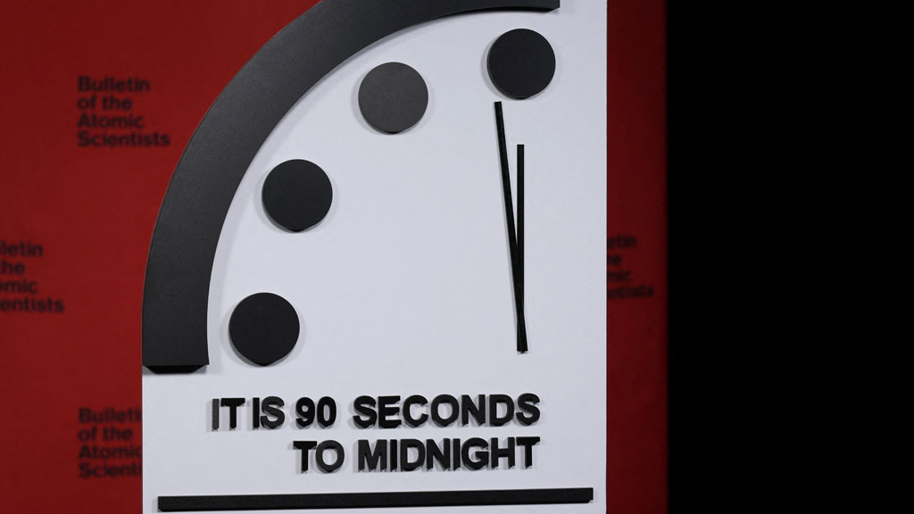 ‘Doomsday Clock' moves to 90 seconds to midnight as nuclear threat rises