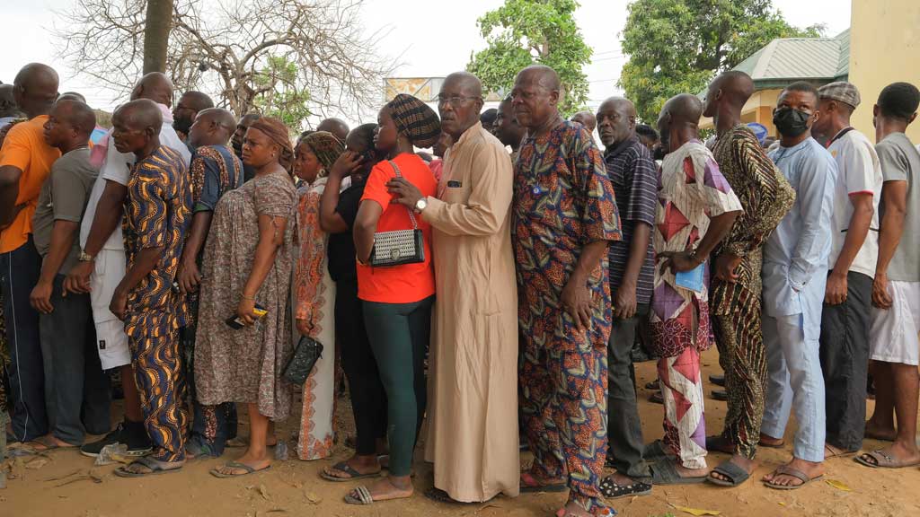 Nigerians vote for new president, delays seen at some polling stations