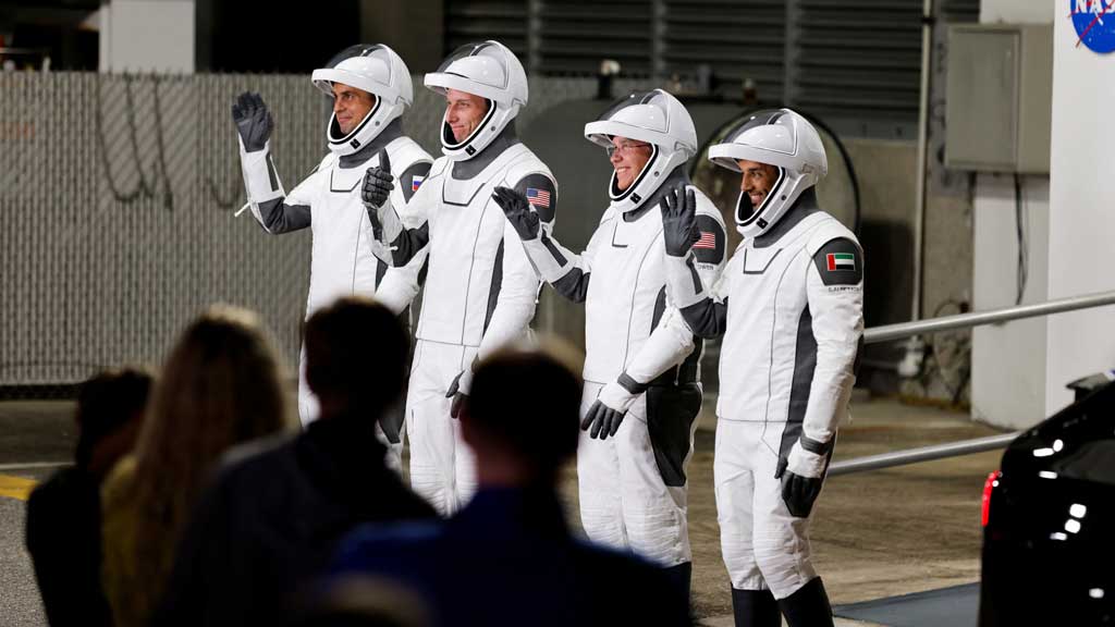 Latest four-member SpaceX crew docks with International Space Station