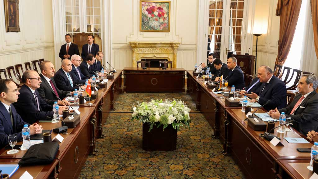 Top Egyptian and Turkish diplomats hold talks in Cairo amid improving ties