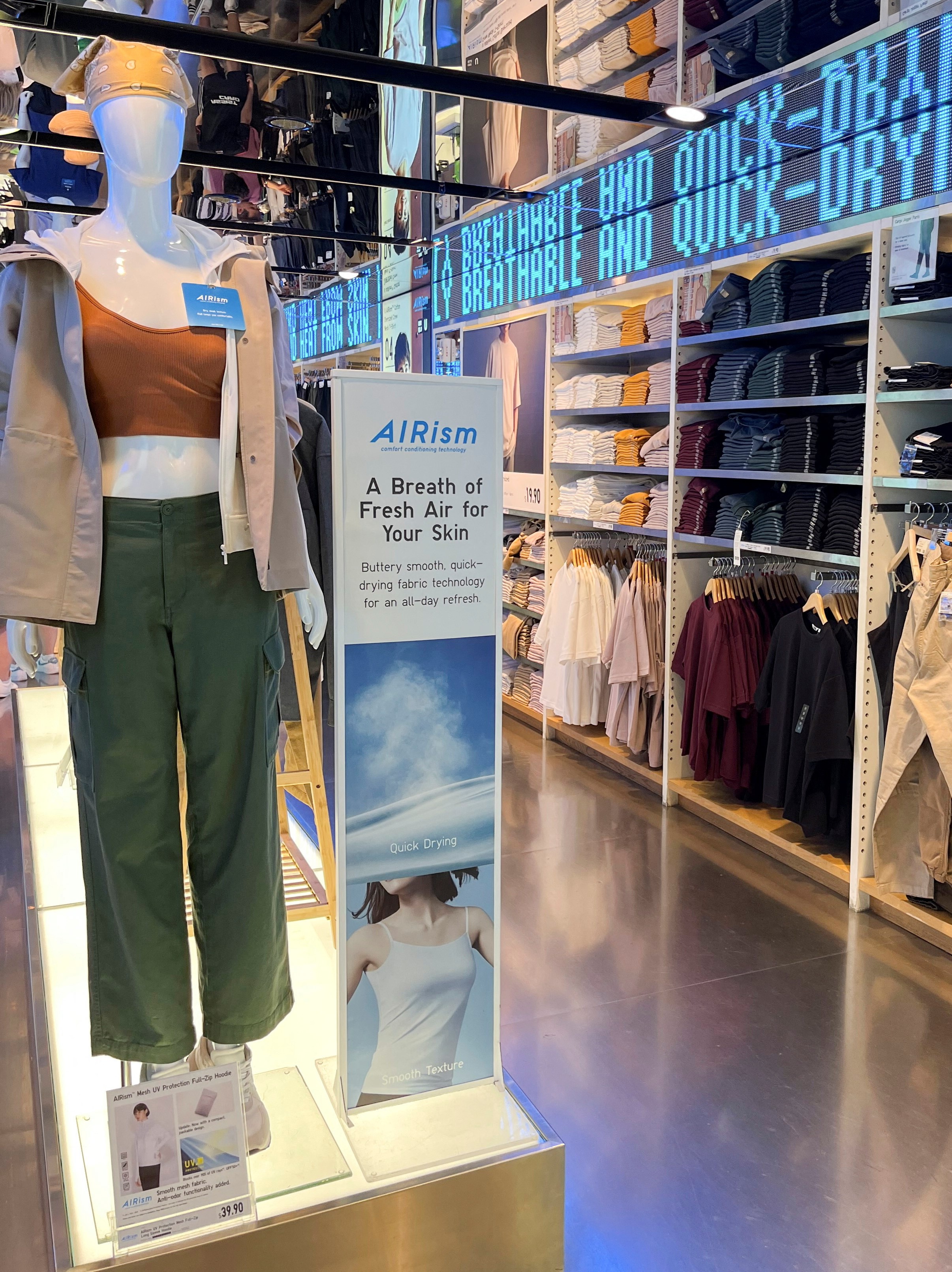 Clothiers bet on 'cooling' fabrics as global temps rise