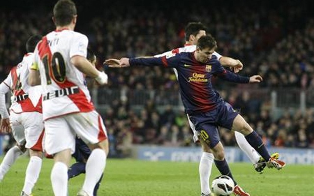 Messi, Villa sink Vallecano