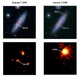 stars exploding on camera