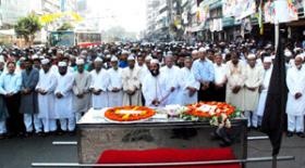 Mir Shawkat's namaz-e-janaza held