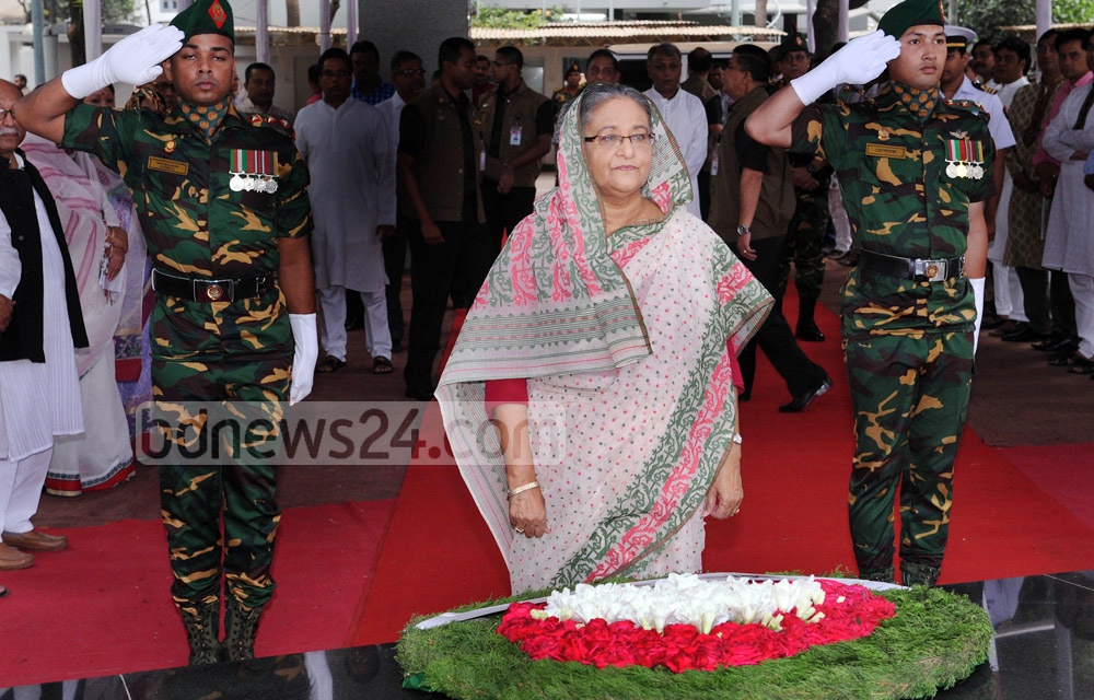 PM pays homage to Bangabandhu to mark Mujibnagar Day