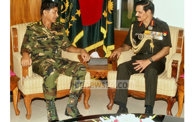 India’s army chief meets Bangladesh’s Gen Bhuiyan in Dhaka
