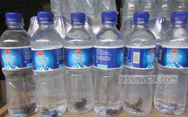 Algae found in Pran-RFL Group’s packaged water bottles in Sirajganj