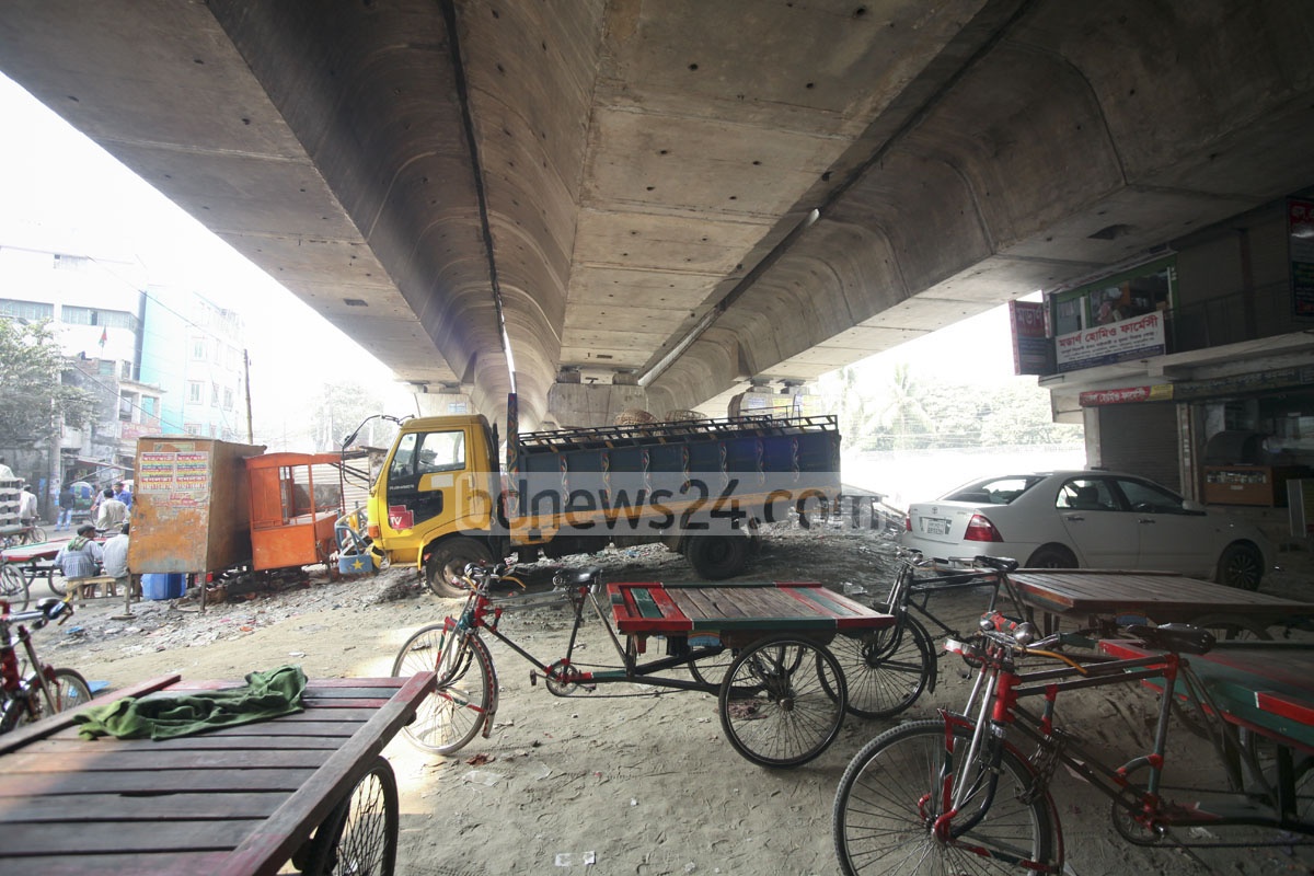 Anarchy beneath flyovers