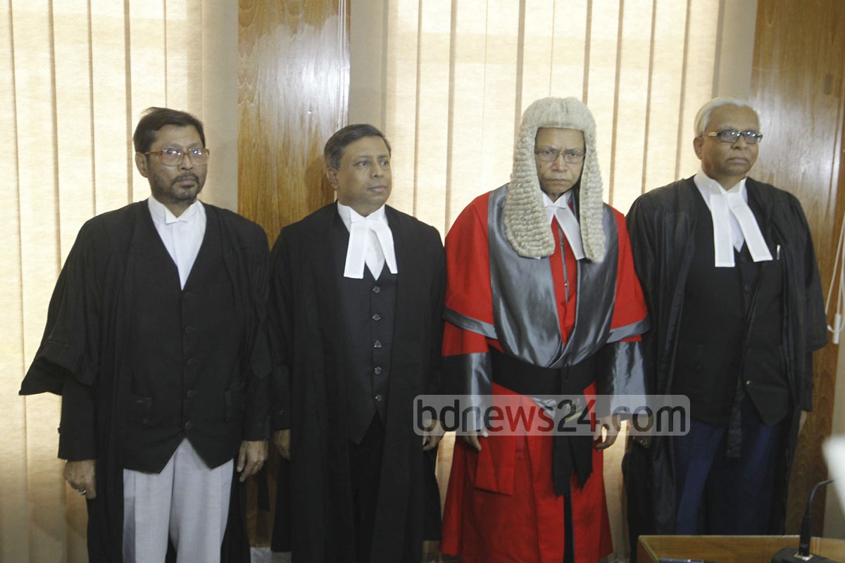 Chief Justice swears in three judges to the Appellate Division