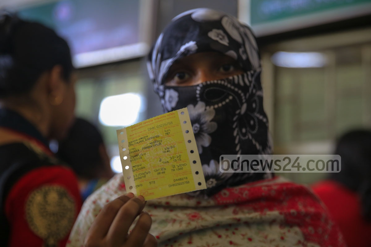 The great Eid rush on trains