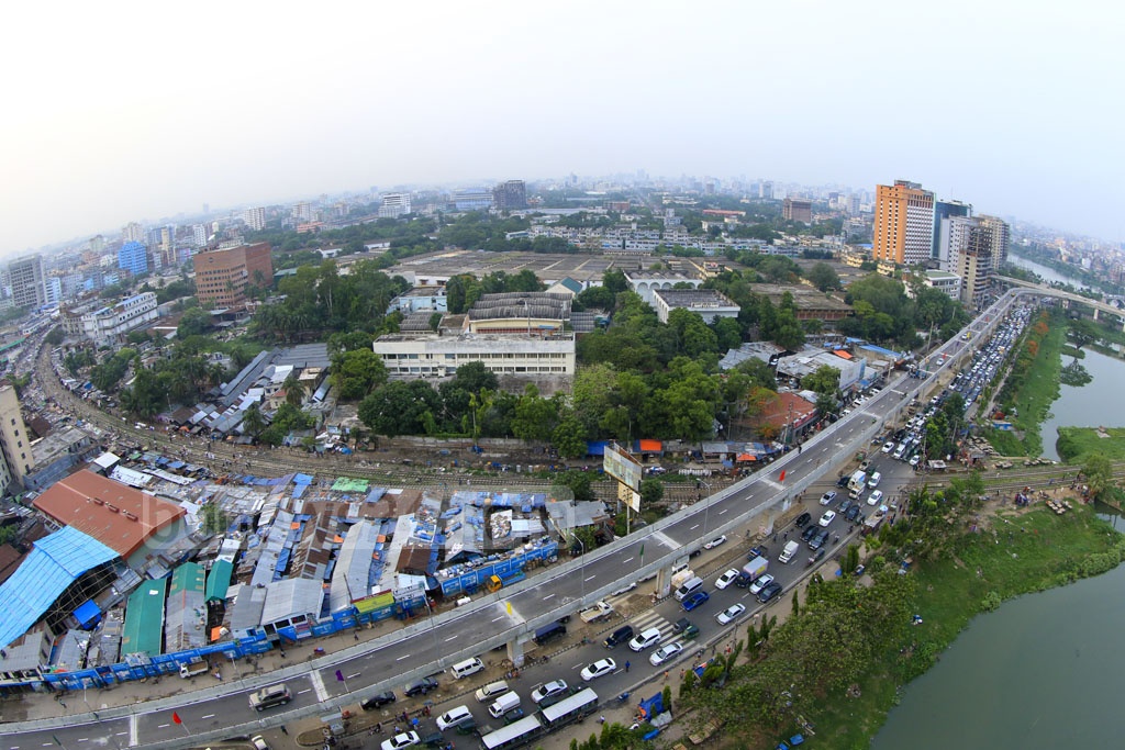 Moghbazar flyover section opens