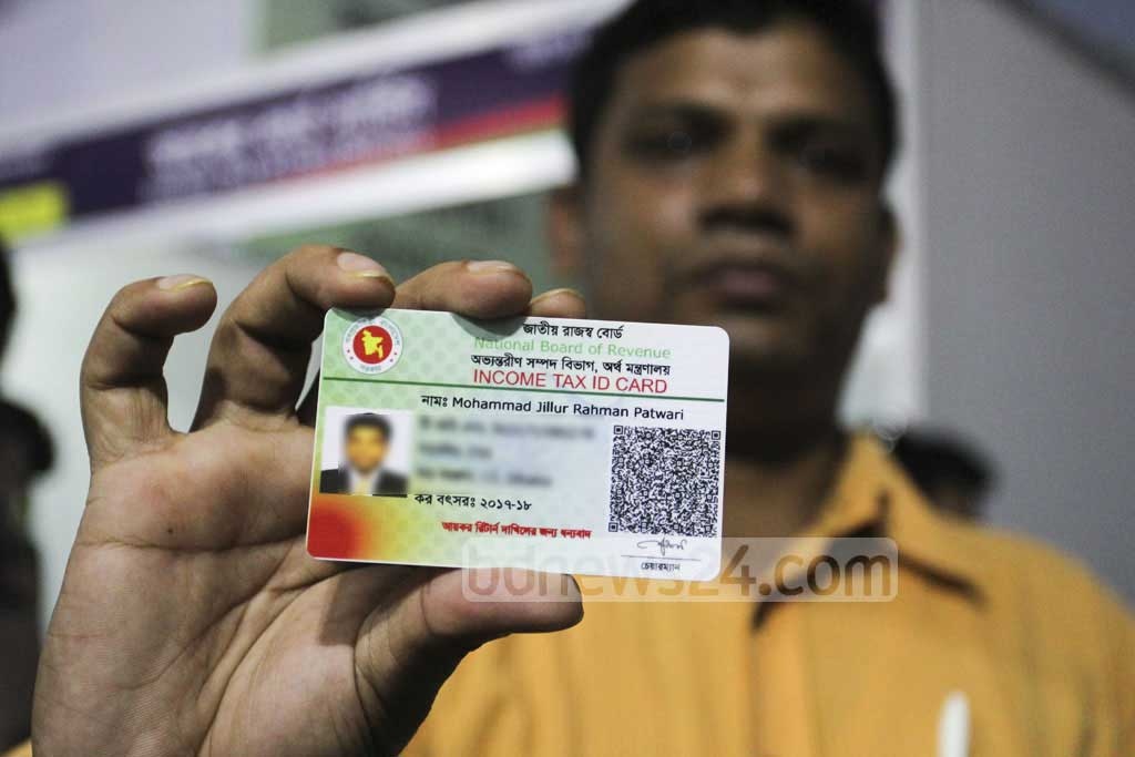 Taxpayers in Dhaka and Ctg to receive Tax ID cards, stickers at the 8th ...