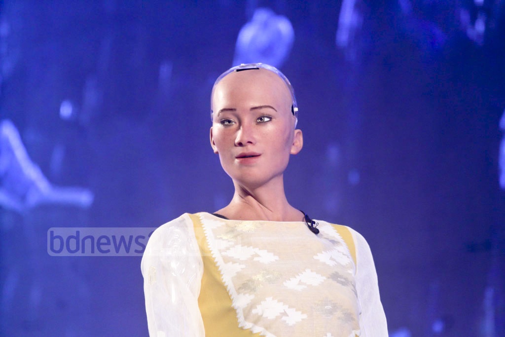 Humanoid Robot Sophia In Dhaka