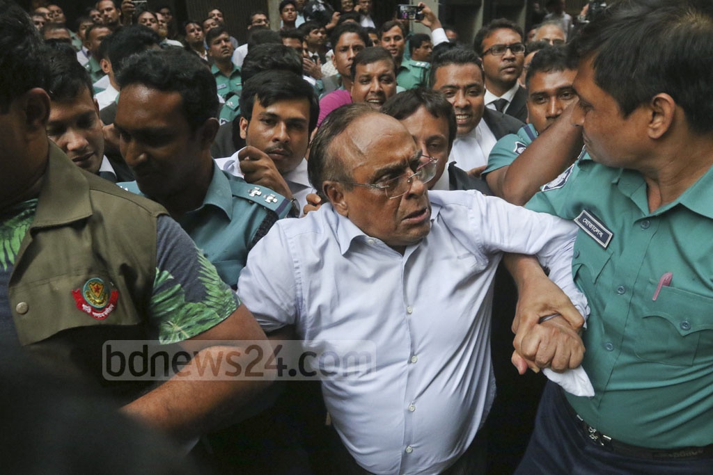 Barrister Mainul Hosein ends up with ordinary prisoners in jail
