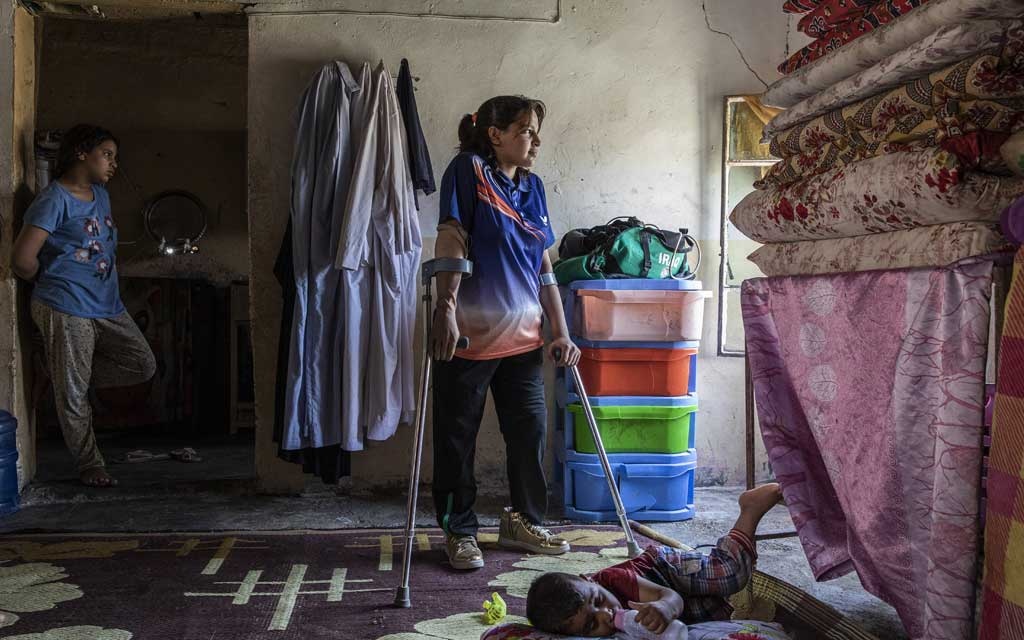 She’s 14, disabled from a bomb blast and one of Iraq’s top table tennis ...