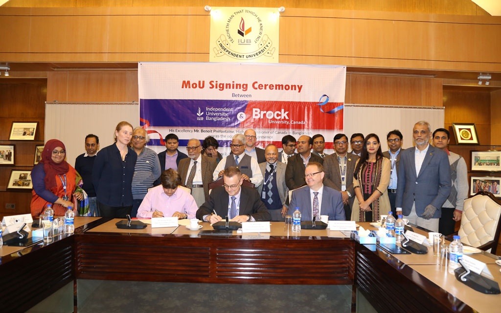 IUB signs MoU with Canada’s Brock University