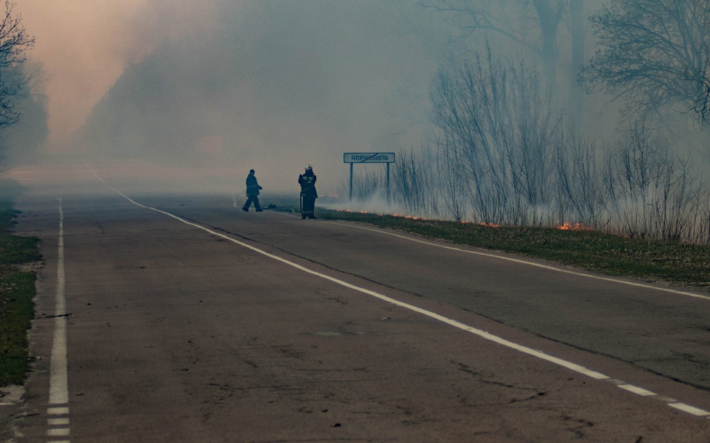 Chernobyl wildfires reignite, stirring up radiation