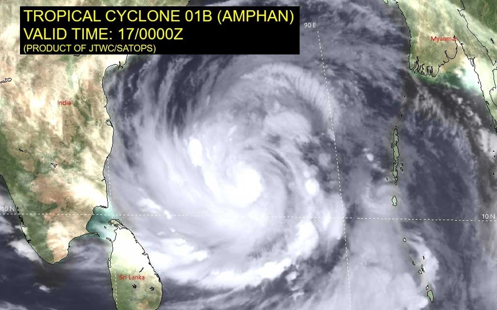 Bangladesh raises warning signal to No. 4 as Cyclone Amphan nears
