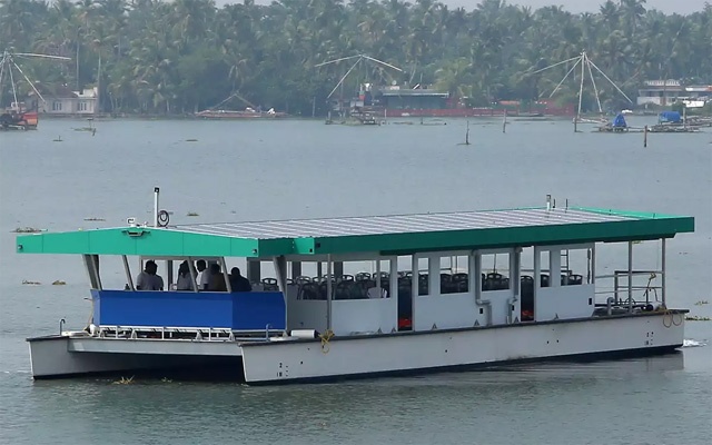 Indian solar ferry flies flag for cleaner, cheaper water transport