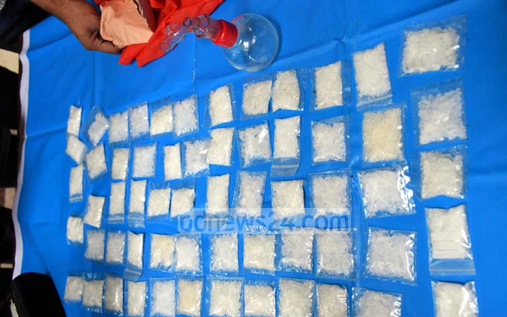 RAB arrests two men in possession of 5 kg of ‘ice’ in Dhaka