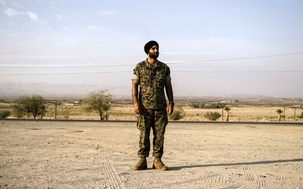 The Marines reluctantly let a Sikh officer wear a turban. He says it’s not enough