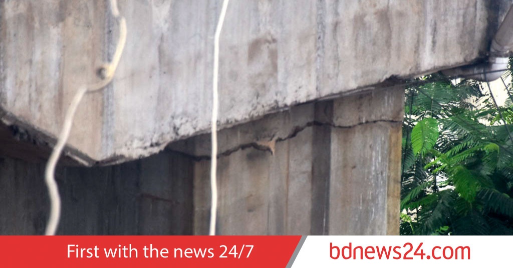 Crack appears on Ctg flyover’s pillar