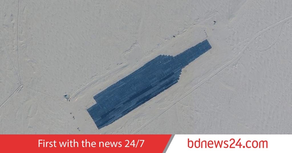 China builds mockups of US Navy ships in area used for missile target ...