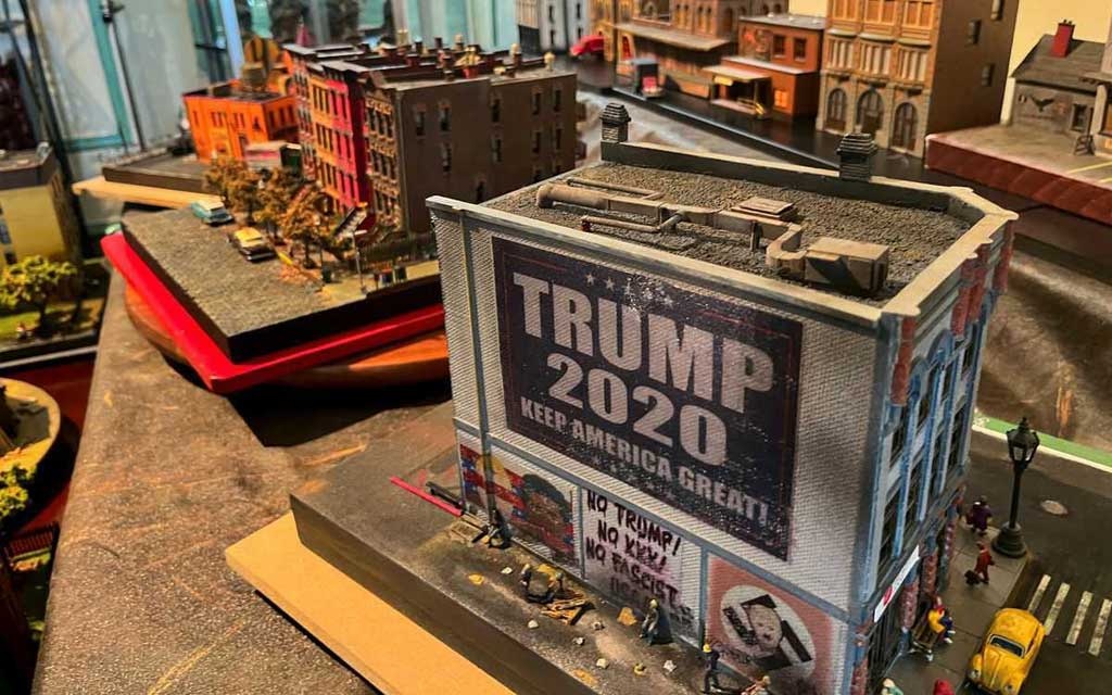 New York artist turns Brooklyn home into showcase for urban dioramas