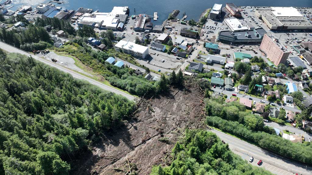 Alaska landslide displaces dozens in Ketchikan