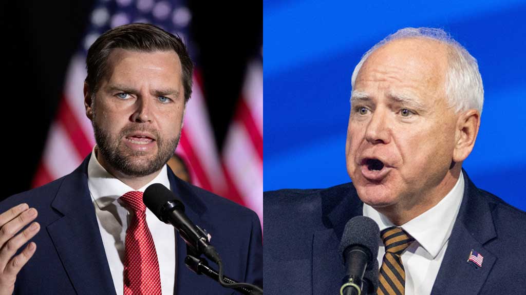 Walz, Vance to meet in US VP debate on Oct 1