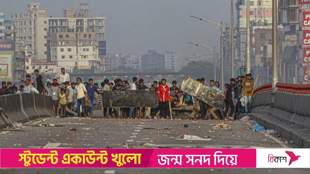 Who kept violence flaring nonstop for 5 days in Jatrabari?