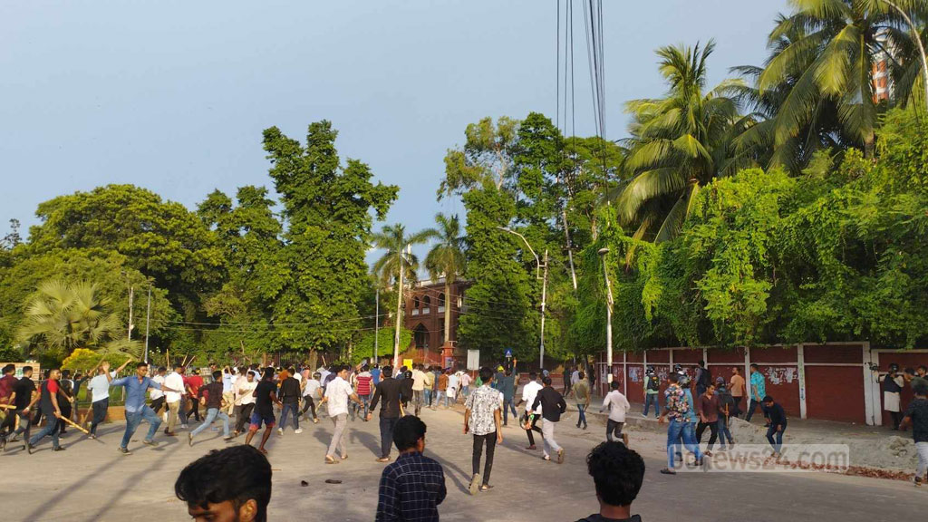 Clashes during quota protest spread to DMCH area
