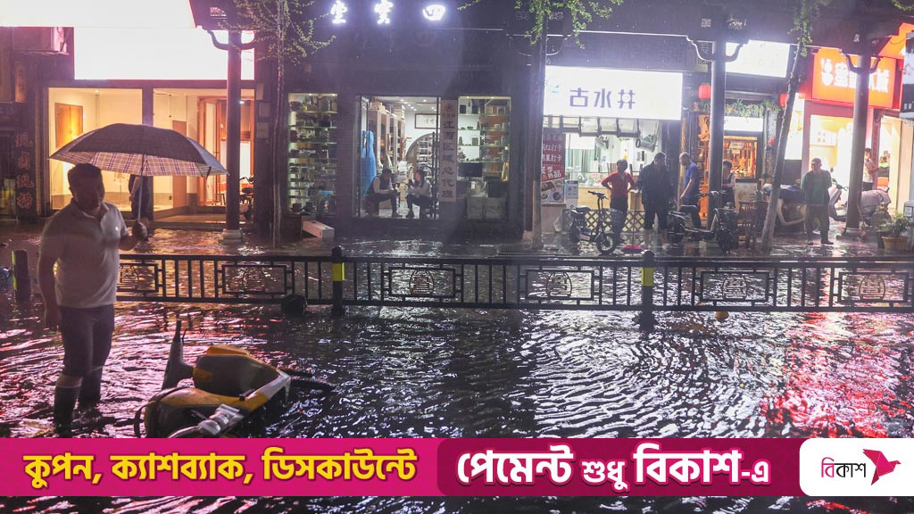 Storms with typhoon-like winds ravage South China, killing 7