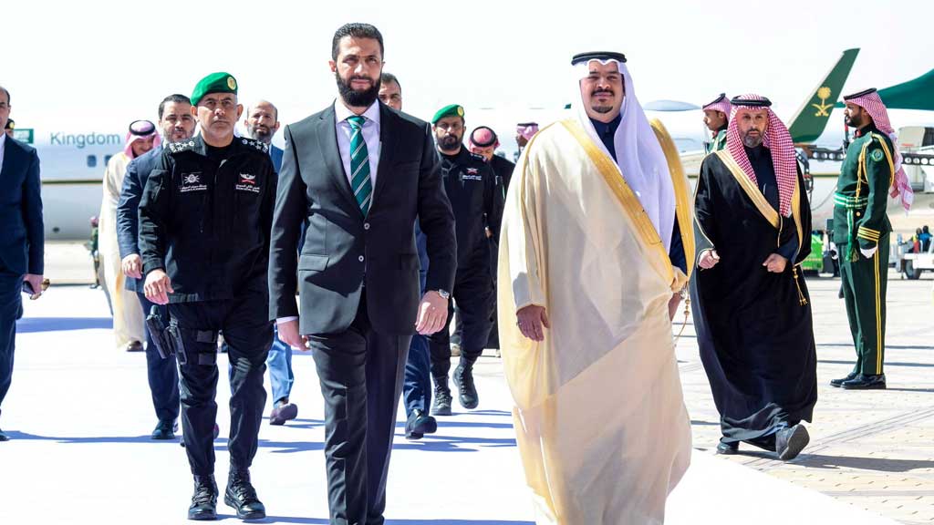 Syrian President Sharaa meets Saudi Crown Prince