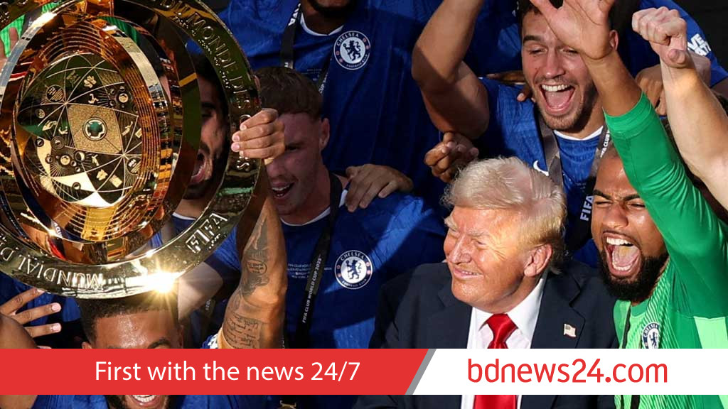 Trump grabs spotlight at Chelsea CWC celebration
