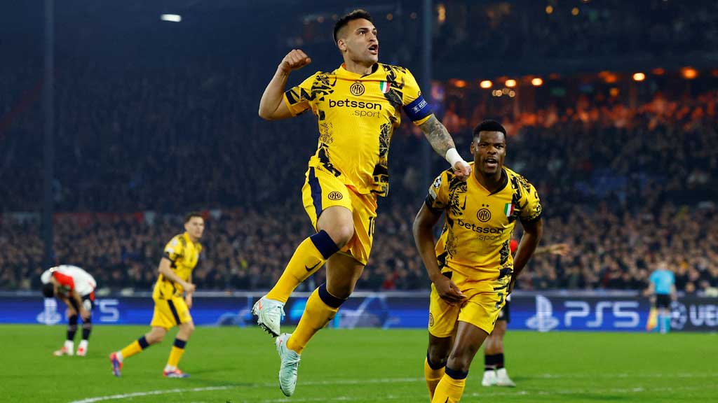 Inter win 2-0 over Feyenoord