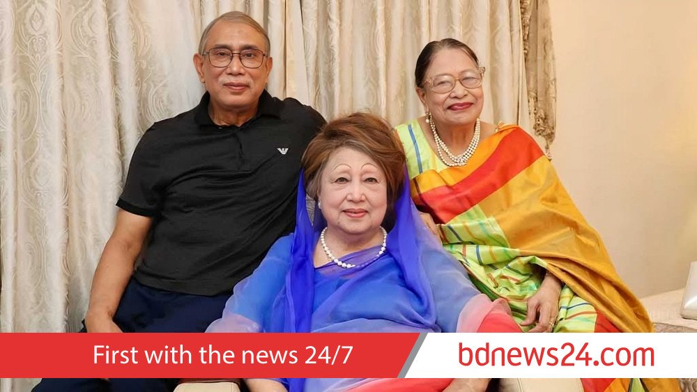 Khaleda visits brother’s house in Gulshan