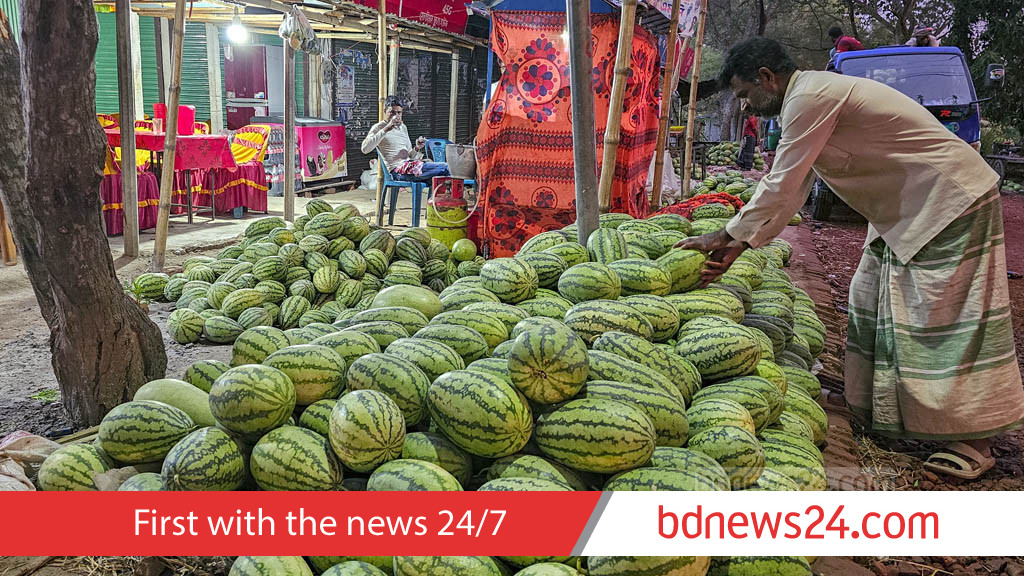 Watermelon trade in full swing in Natore